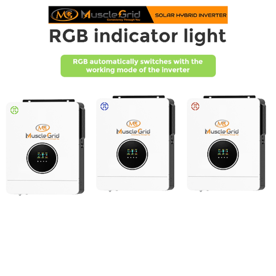 MuscleGrid 6.2 KW True Hybrid HEAVY DUTY Batteryless Triple MPPT Solar
