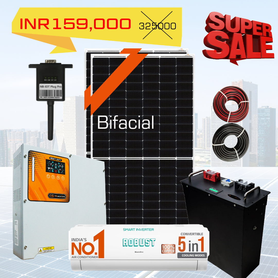 MuscleGrid 1.5T Solar AC Set