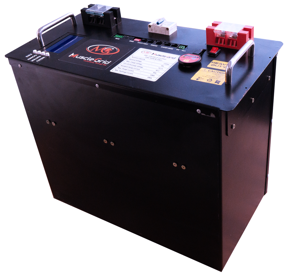 MuscleGrid Lithium Battery 120AH 48V 6000 Cycles A+ Grade Heavy Duty L